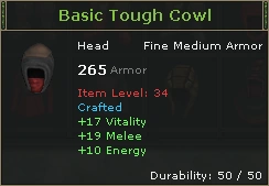 Basic Tough Cowl | Eldevin Wiki | Fandom