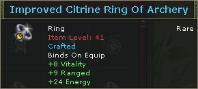 Improved Citrine Ring Of Archery | Eldevin Wiki | Fandom
