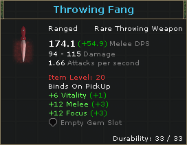 Throwing Fang | Eldevin Wiki | Fandom