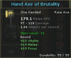 Hand Axe of Brutality | Eldevin Wiki | Fandom