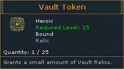 Vault Token | Eldevin Wiki | Fandom