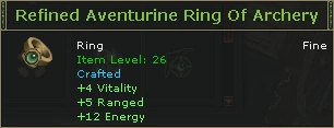 Refined Aventurine Ring Of Archery | Eldevin Wiki | Fandom