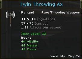 Twin Throwing Axe | Eldevin Wiki | Fandom