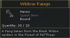 Widow Fangs | Eldevin Wiki | Fandom