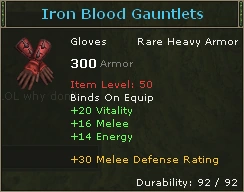 Iron Blood Gauntlets | Eldevin Wiki | Fandom