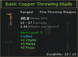 Basic Copper Throwing Blade | Eldevin Wiki | Fandom