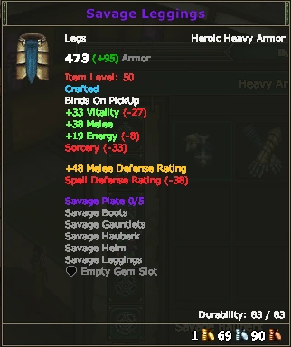 Savage Leggings | Eldevin Wiki | Fandom