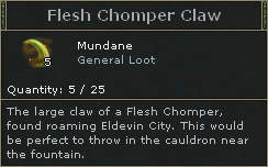 Flesh Chomper Claw | Eldevin Wiki | Fandom
