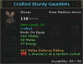 Crafted Sturdy Gauntlets | Eldevin Wiki | Fandom