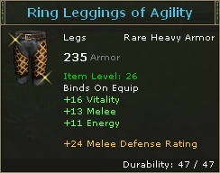 Ring Leggings of Agility | Eldevin Wiki | Fandom