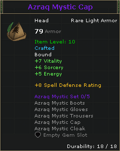 Azraq Mystic Cap | Eldevin Wiki | Fandom