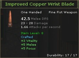 Improved Copper Wrist Blade | Eldevin Wiki | Fandom