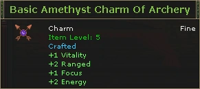 Basic Amethyst Charm Of Archery | Eldevin Wiki | Fandom