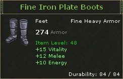 Fine Iron Plate Boots | Eldevin Wiki | Fandom