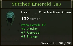 Stitched Emerald Cap | Eldevin Wiki | Fandom