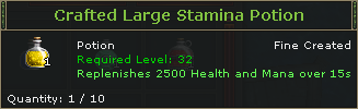 Crafted Large Stamina Potion | Eldevin Wiki | Fandom