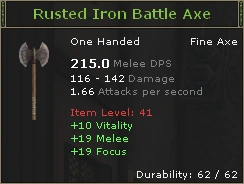 Rusted Iron Battle Axe | Eldevin Wiki | Fandom
