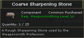 Coarse Sharpening Stone | Eldevin Wiki | Fandom
