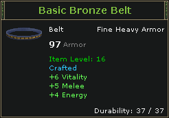 Basic Bronze Belt | Eldevin Wiki | Fandom