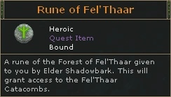 Rune of Fel'Thaar | Eldevin Wiki | Fandom