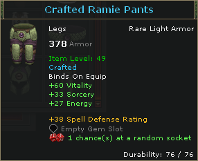 Crafted Ramie Pants | Eldevin Wiki | Fandom