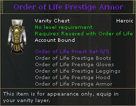 Order of Life Prestige Armor | Eldevin Wiki | Fandom