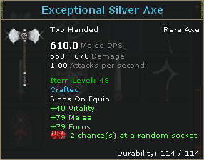 Exceptional Silver Axe | Eldevin Wiki | Fandom