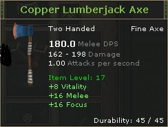 Copper Lumberjack Axe | Eldevin Wiki | Fandom