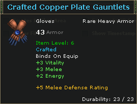Crafted Copper Plate Gauntlets | Eldevin Wiki | Fandom