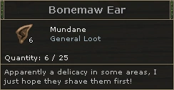 Bonemaw Ear | Eldevin Wiki | Fandom