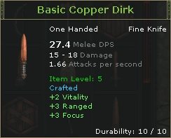 Basic Copper Dirk | Eldevin Wiki | Fandom