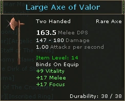 Large Axe of Valor | Eldevin Wiki | Fandom