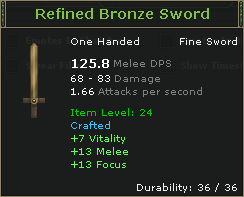 Refined Bronze Sword | Eldevin Wiki | Fandom