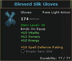 Blessed Silk Gloves | Eldevin Wiki | Fandom