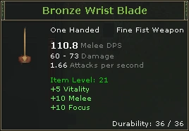 Bronze Wrist Blade | Eldevin Wiki | Fandom