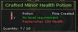 Crafted Minor Health Potion | Eldevin Wiki | Fandom