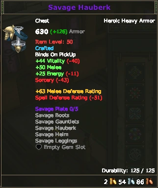 Savage Hauberk | Eldevin Wiki | Fandom