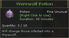 Werewolf Potion | Eldevin Wiki | Fandom