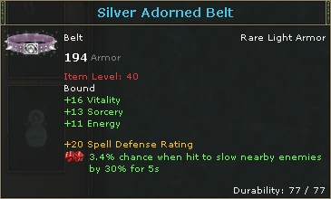 Silver Adorned Belt | Eldevin Wiki | Fandom