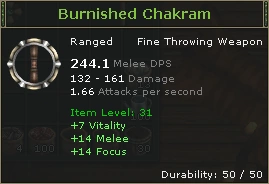 Burnished Chakram | Eldevin Wiki | Fandom
