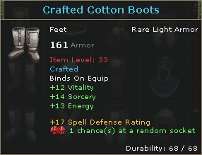 Crafted Cotton Boots | Eldevin Wiki | Fandom