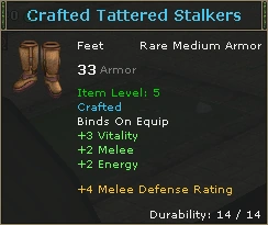 Crafted Tattered Stalkers | Eldevin Wiki | Fandom