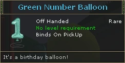 Green Number Balloon | Eldevin Wiki | Fandom