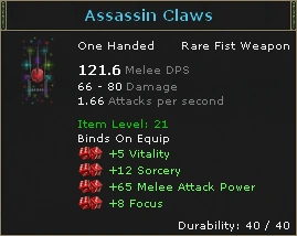 Assassin Claws | Eldevin Wiki | Fandom