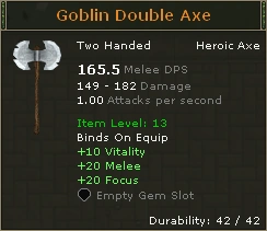 Goblin Double Axe | Eldevin Wiki | Fandom