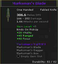 Marksman's Blade | Eldevin Wiki | Fandom