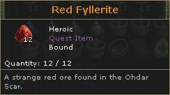 Red Fyllerite Ore | Eldevin Wiki | Fandom