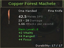 Copper Forest Machete | Eldevin Wiki | Fandom