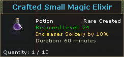Crafted Small Magic Elixir | Eldevin Wiki | Fandom