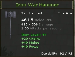 Iron War Hammer | Eldevin Wiki | Fandom